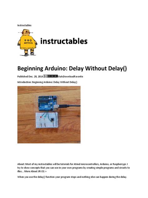 Delay Without Delay Aurdino Project Pdf