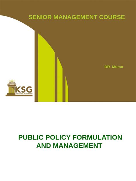 Policy Formulation And Management Smc Pdf Policy Evaluation