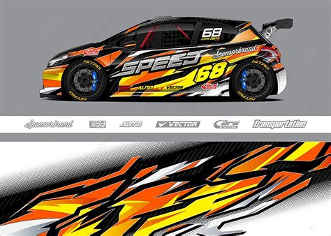 Race Car Livery Design Vector Mockup Template Download On Pngtree