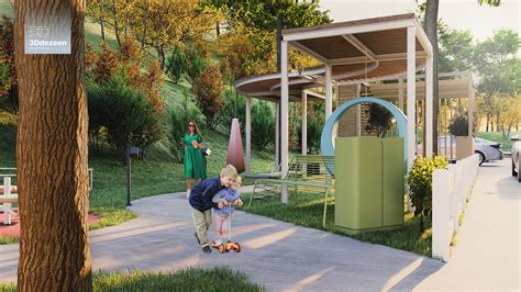 Playground Design Visualization Behance