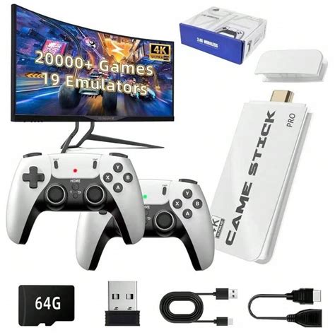 2025 New Video Game Stick M15 Pro 4k 64gb Hdmi With 2 Wireless Controls