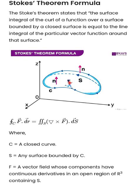 Stokes Theorem Pdf