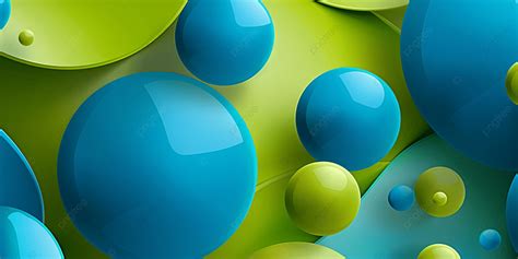 Nature S Palette Blue And Green Spheres In Unity Vibrant Orbs A Playful Assembly Of Background