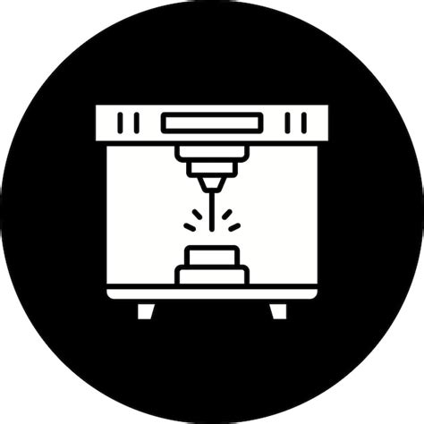 Premium Vector Laser Cutting Machine Icon