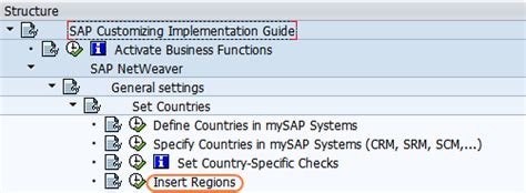 Define Regions In SAP SAP Tutorial