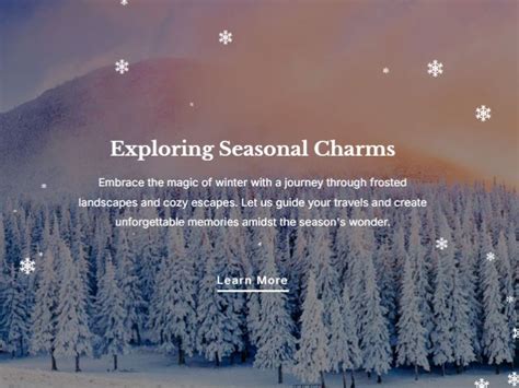 Snow Background With Cursor Effects Unlimited Elements Widget