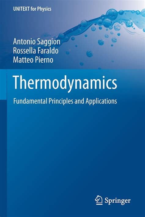 Thermodynamics Fundamental Principles And Applications Indigo