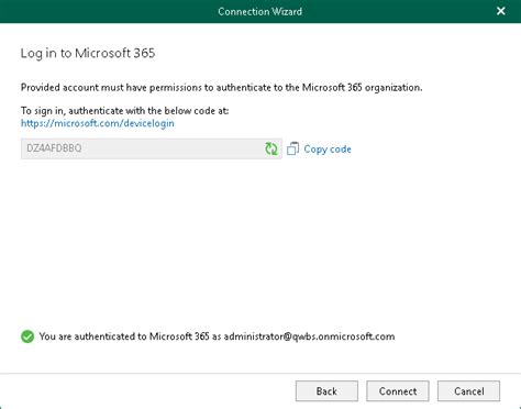 Step 2 Log In To Microsoft 365 Veeam Backup Explorers Guide