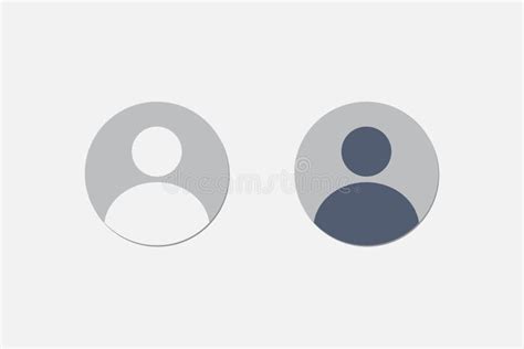 Avatar Default User Icon Set Social Media User Profile Icon Stock