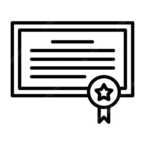 Degree Line Icon Vector Degree Icon Certificate Degree Png And