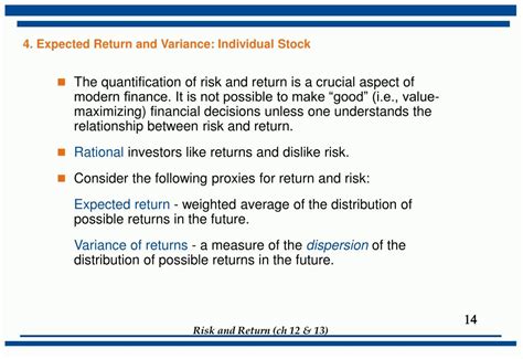 Ppt Risk And Returns Ch 12 13 Returns Average Returns Risk