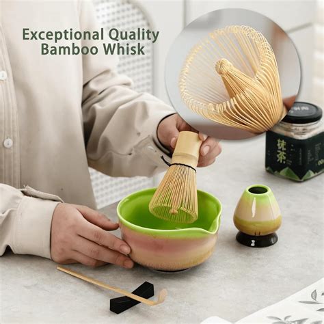 4 Piece Matcha Tea Set Matcha Bowl Matcha Whisk Matcha Scoop