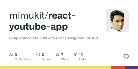 GitHub Mimukit React Youtube App Simple Video Site Built With React Using Youtube API