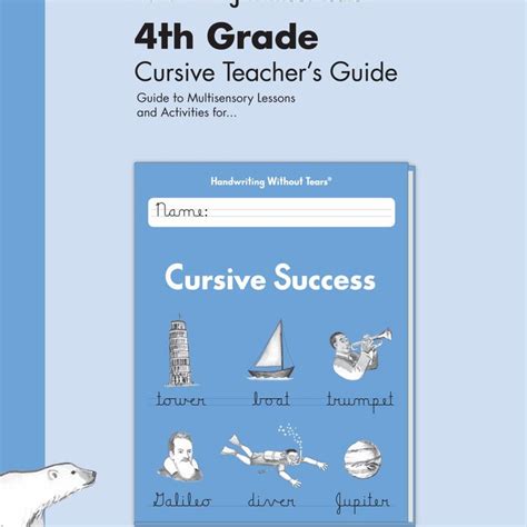 4th Grade Cursive Teachers Guide By Emily F Knapton