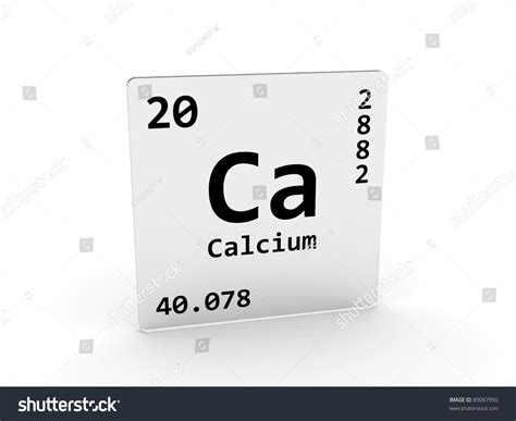 Calcium Symbol Ca Element Periodic Table стоковая иллюстрация