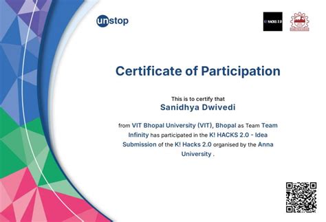 Hackathon Innovation Technology Khacks2 Vitbhopal Annauniversity