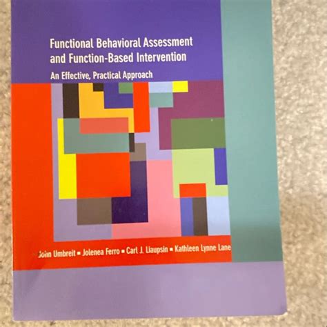 Functional Behavioral Assessment And Function Based Intervention By John Umbreit Jolenea Ferro