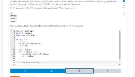 Solved Integers Are Read From Input And Stored Into A Vector