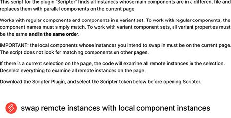 Swap Instances In Remote Libraries With Local Component Instances Figma