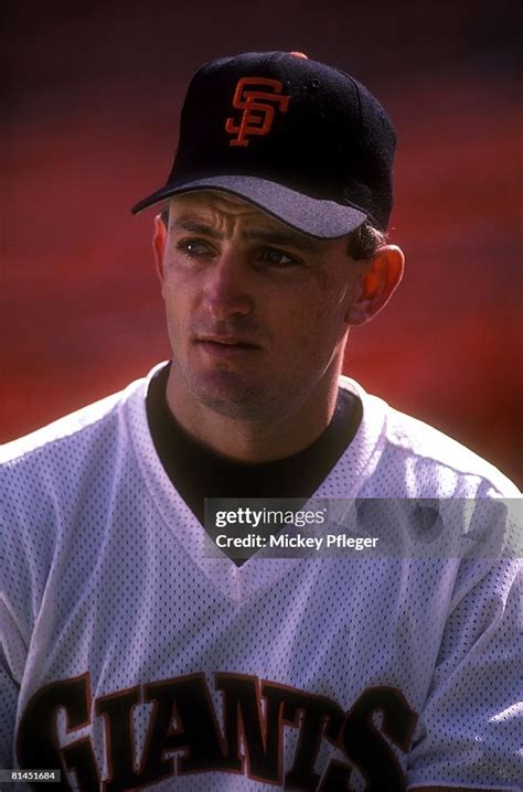 Closeup Of San Francisco Giants Robby Thompson Before Game Vs News