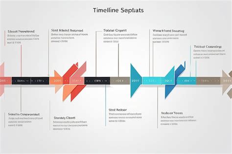 Arrow Diagram Timeline Gantt Chart Templates Premium Ai Generated Image