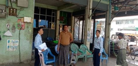 စော်ဘွားကြီးကုန်းဝင်းအတွင်းရှိ ဘိလပ်မြေအရောင်းဆိုင်များသို့ ပြတ်လပ်မှုရှိ မရှိ ကွင်းဆင်းစစ်ဆေးခ