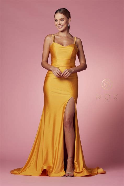Sunflower Sexy Long Fitted Prom Dress Formal Dresses And Gowns
