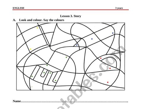 School Objects And Colors Esl Worksheet By Fiorescjua