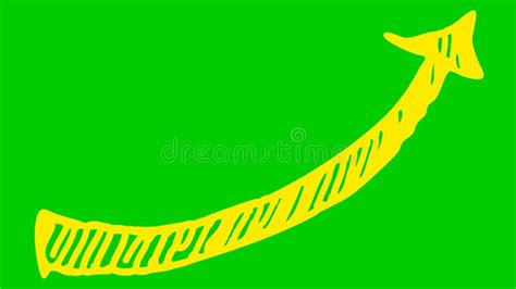 Animated Financial Growth Chart With Trend Line Graph Yellow Icon Of