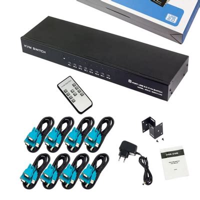 KVM Switch Port Port VGA With USB Rack Mount