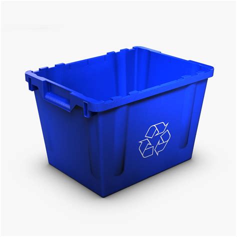 Plastic Recycling Bin For Cans 3d Model 19 3ds Blend C4d Fbx Max Ma Lxo Obj Free3d