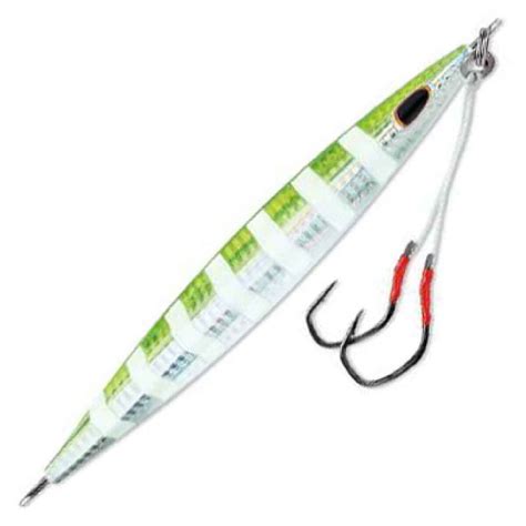 Williamson Kesnaki 280g Saltwater Jig Uv Green Sardine Zebra 9 78oz