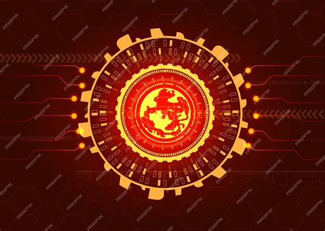 Premium Vector High Tech Digital Technology Network Abstract Technology Background Hitech