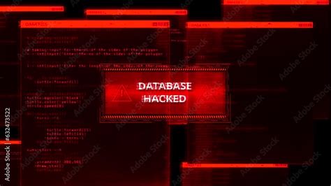 system hacking alert detected device infected computer animation pixel