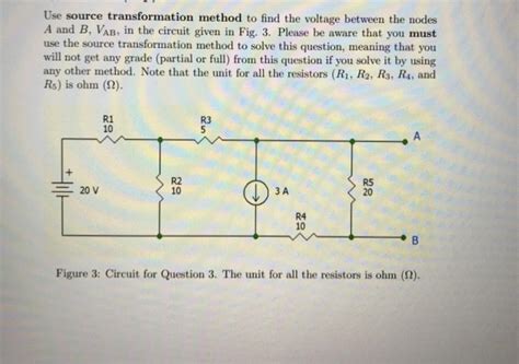 Solved Use Source Transformation Method To Find The Voltage