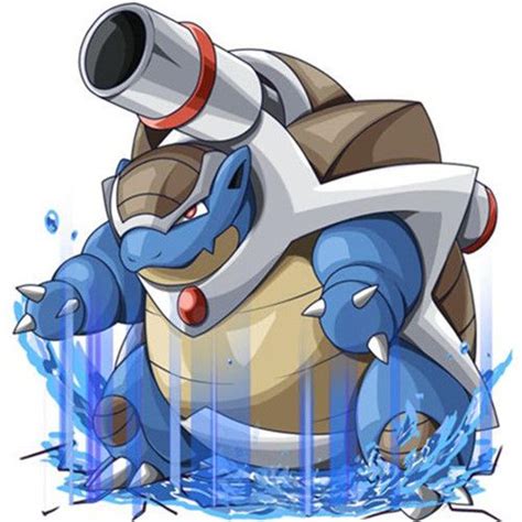 Mega Blastoise Arte Pokemon Pokemon Personajes Criaturas