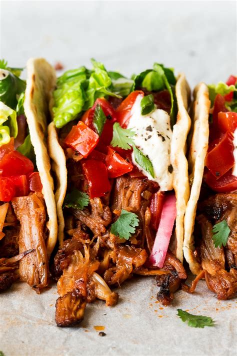 Pulled Jackfruit Tacos Lazy Cat Kitchen