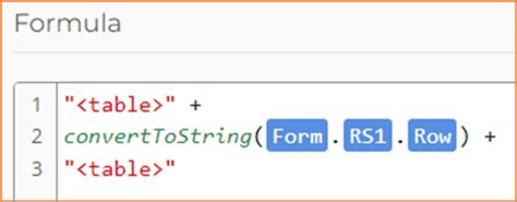 Generating Html Table From Repeating Section Using Form Controls Only