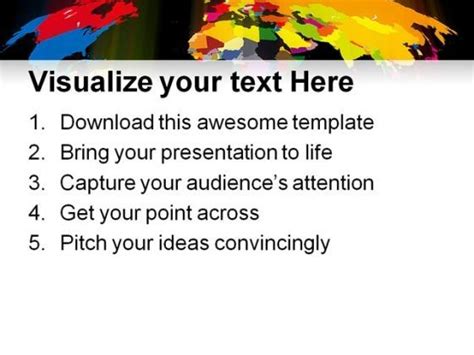 Coloured World Globe PowerPoint Templates And PowerPoint Backgrounds