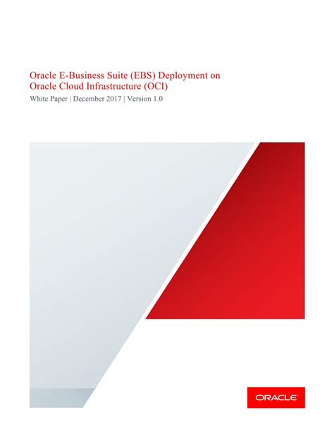 Pdf Oracle E Business Suite Ebs Deployment On Oracle Cloud