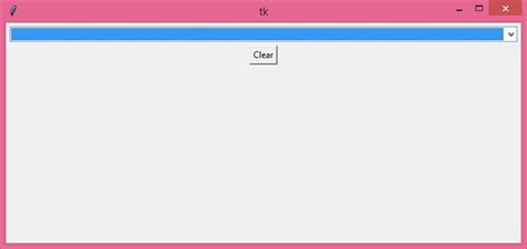 如何清除tkinter中ttkcombobox中的文本字段部分？极客教程