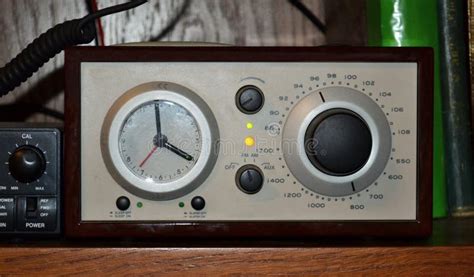 Am FM Radio With Clock Stock Photo Image Of Power Music 257969054