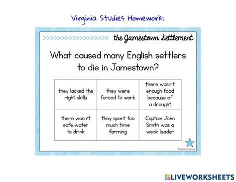 Homework Week 8 Day 1 Worksheet Live Worksheets