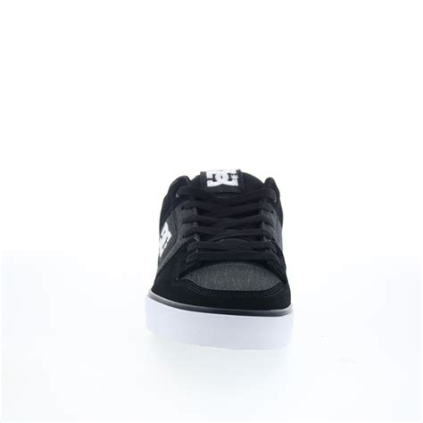 Dc Pure 300660 Kwt Mens Black Nubuck Lace Up Skate Inspired Sneakers S