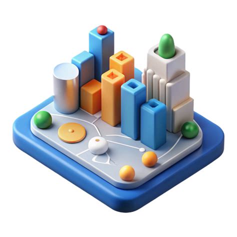 Magnificent Classic Smart City Data Visualization Chart Cutout