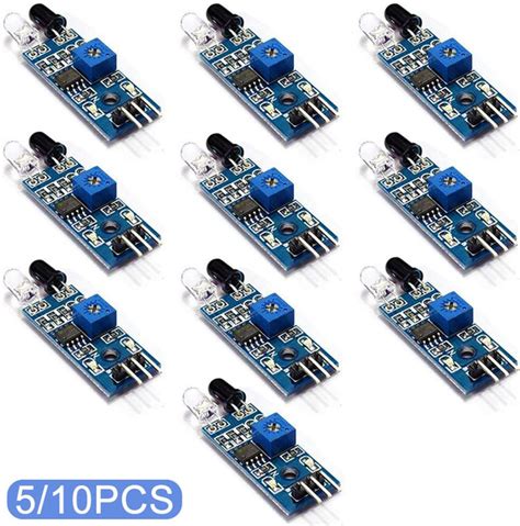 510pcs Ir Infrared Obstacle Avoidance Sensor Module For Arduino Smart Car Robot Raspberry Pi 3