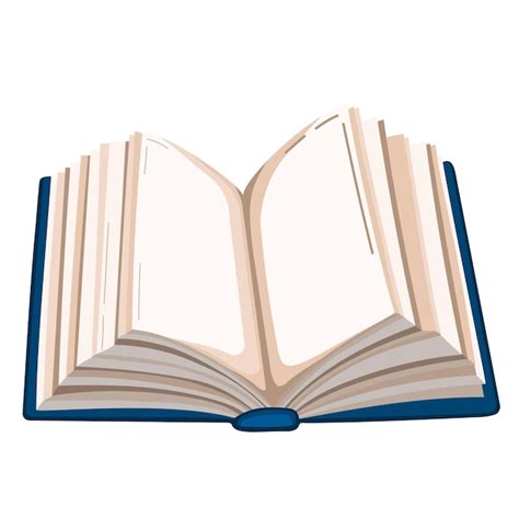 Libro Abierto En Estilo De Diseño Plano Literatura Para Lectura Y