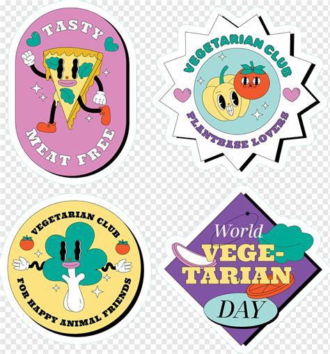 채식주의자 클럽 비건 라벨 고기 없음 Png Pngwing