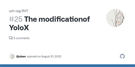 The Modificationof YoloX Issue Uzh Rpg RVT GitHub