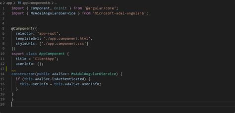 Angular 8 Azure Active Directory Authentication